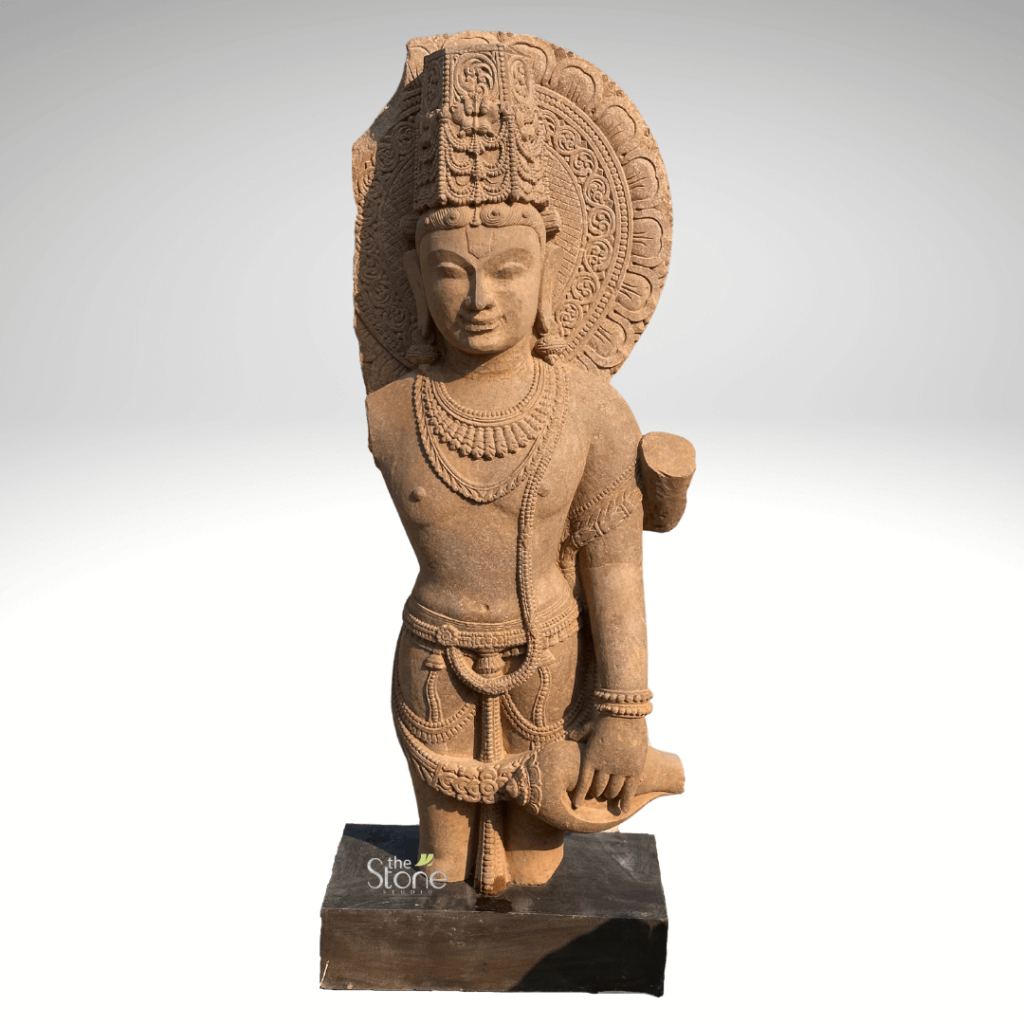 Ancient Vishnu Statue 3.5ft: Buy Unique Idol - The Stone Studio
