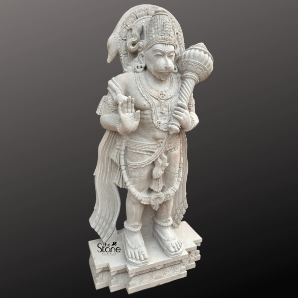 Standing Hanuman Stone Statue 5ft: Buy Best - The Stone Studio