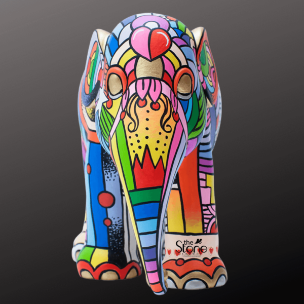 Pop Art Elephant Statue 2ft: Buy Best Artwork - The Stone Studio