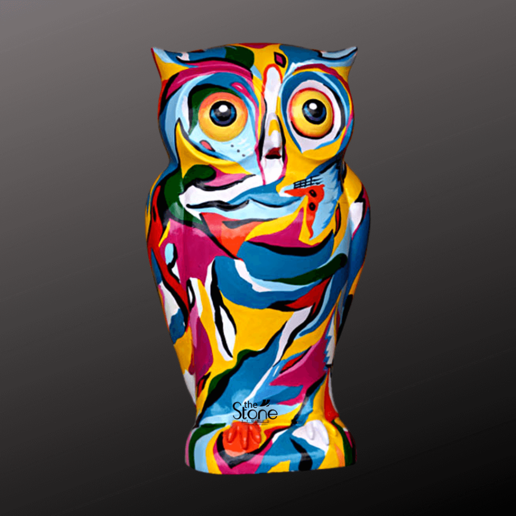 Pop Art Owl Statue 3ft: Buy Best Artworks - The Stone Studio