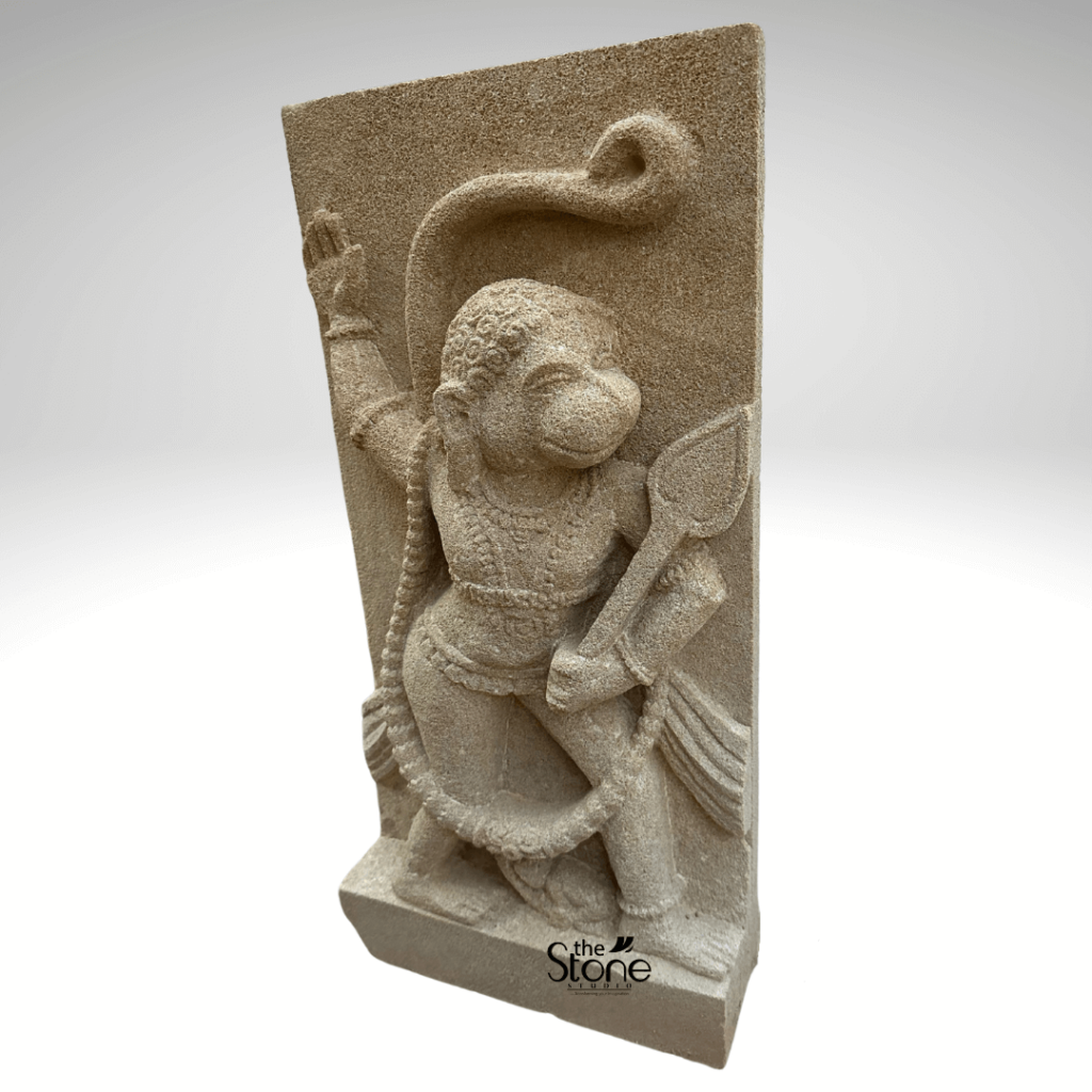 Hanuman Wall Mural 2ft: Buy Best Decor - The Stone Studio