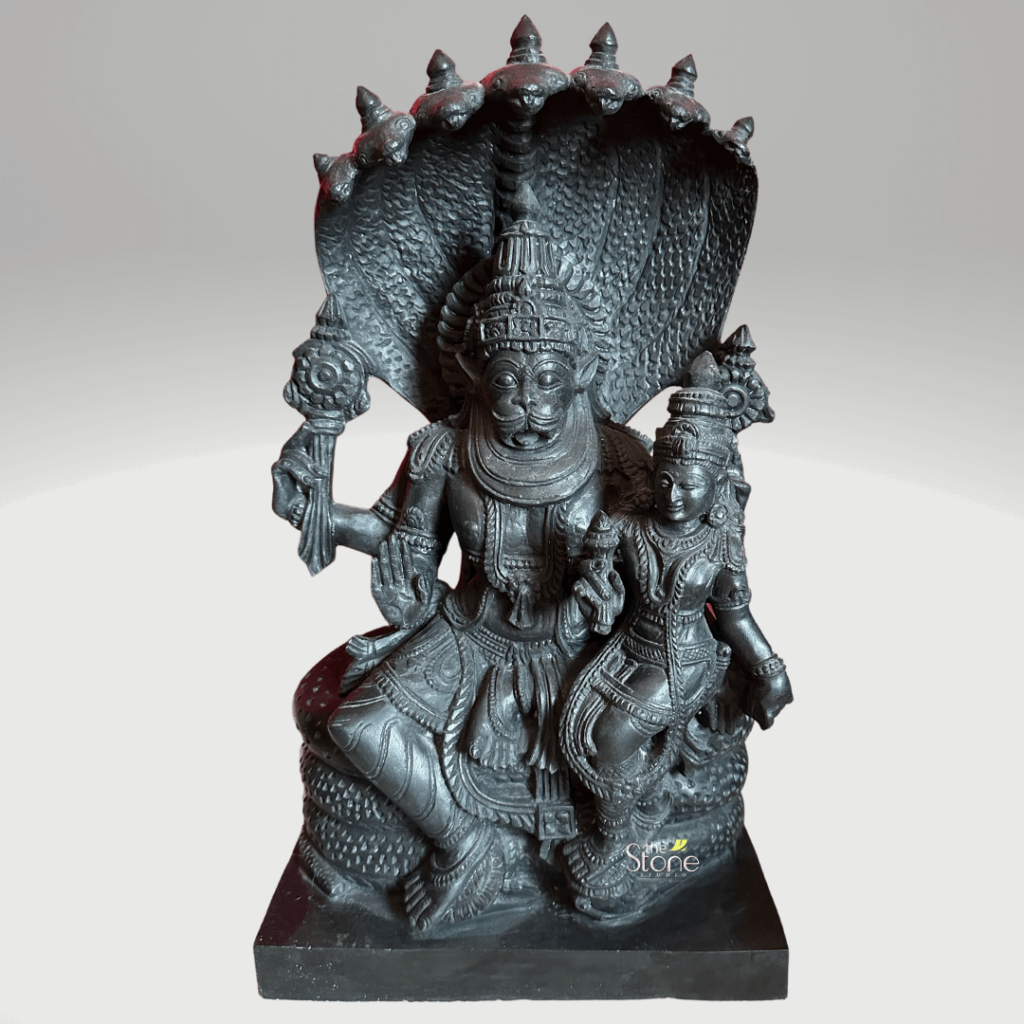 Narsimha Laxmi Statue 18": Buy Best Carvings - The Stone Studio