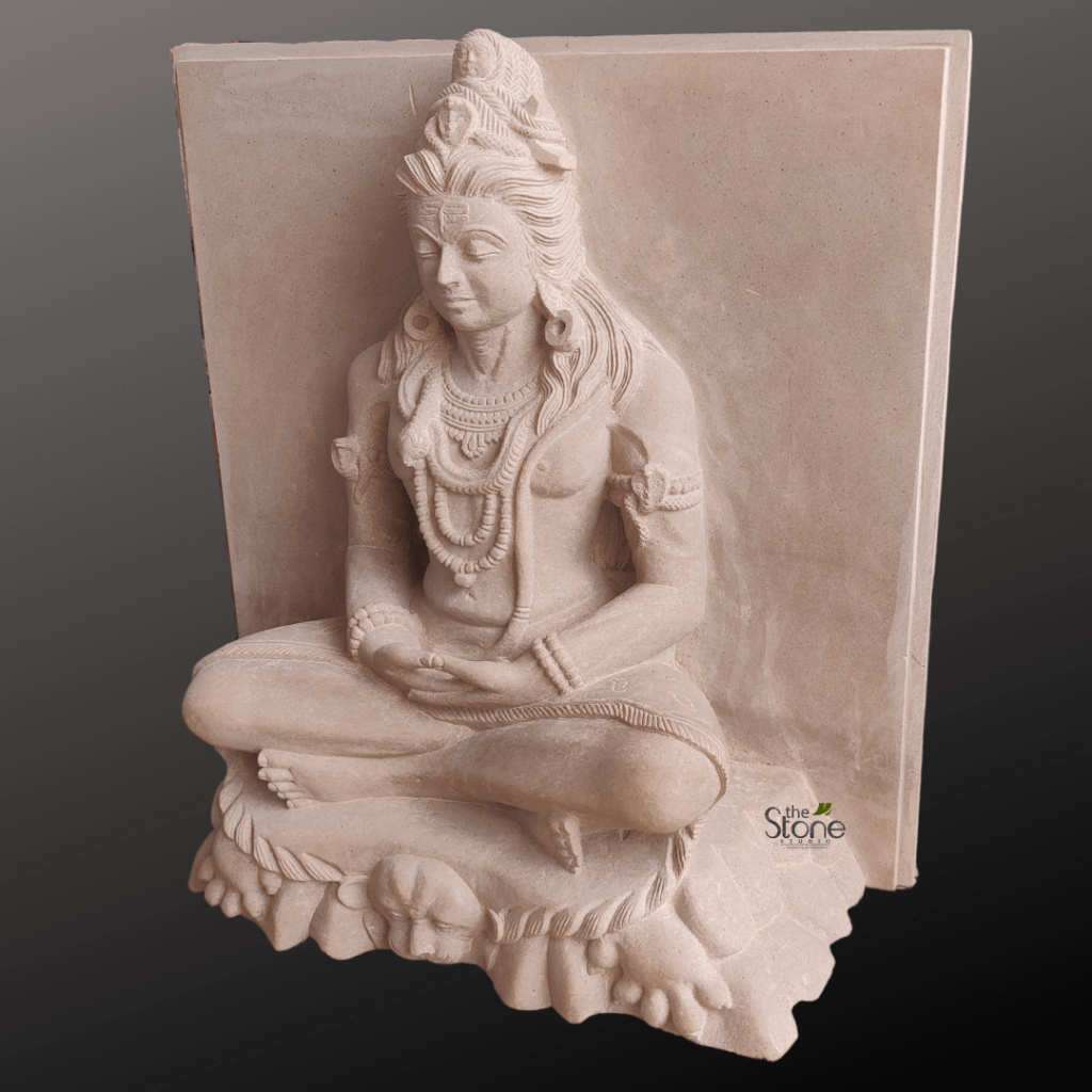 Shiva Wall Mural 2ft: Buy Best Stone Wall Art - The Stone Studio