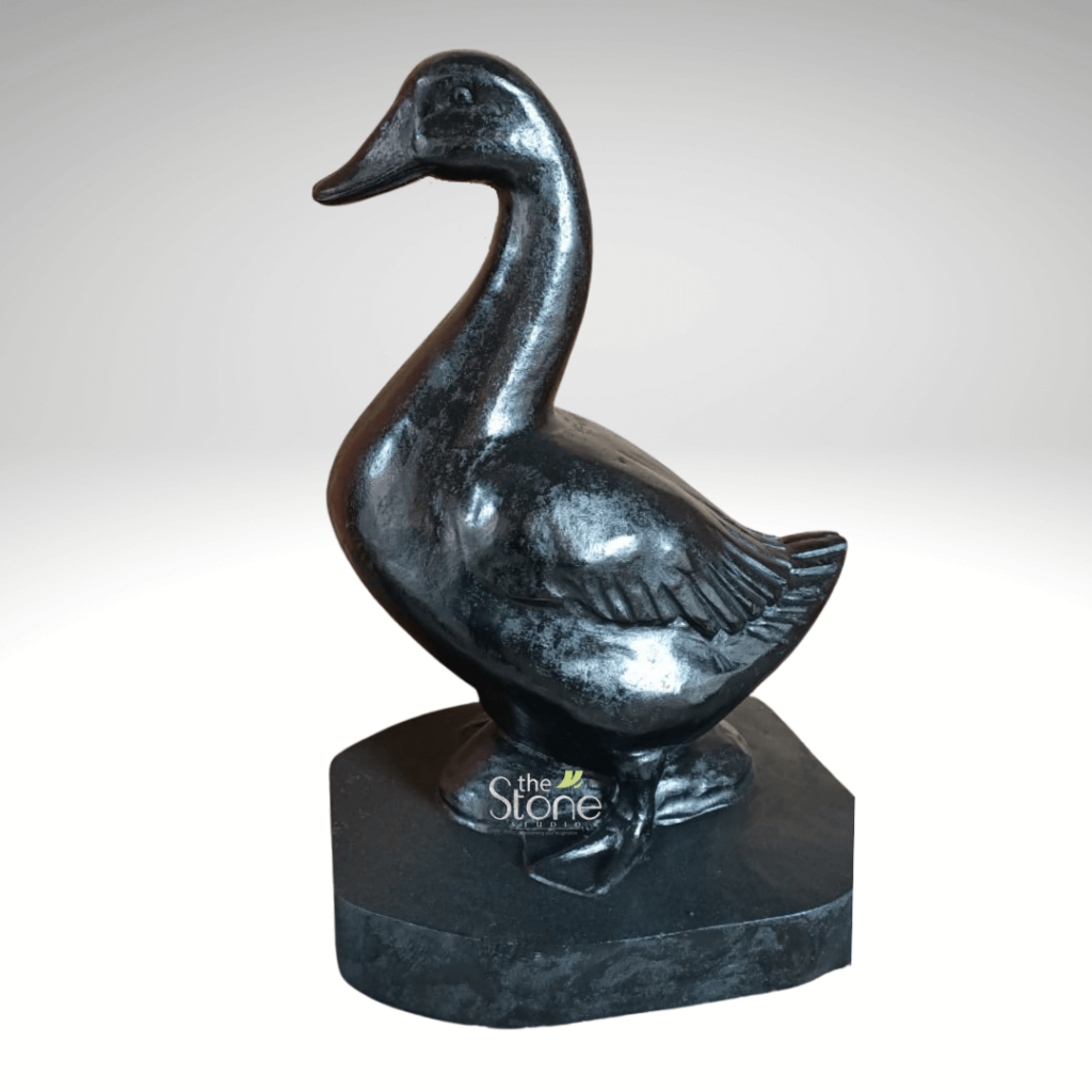 Stone Duck Statue 18": Buy Best Garden Idol - The Stone Studio