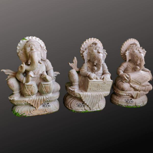 Musical Ganesha Statues: Buy Best Idols - The Stone Studio