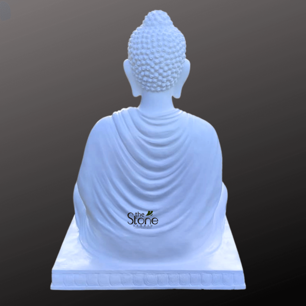 Fiber Buddha Statue 4 feet: Buy Best - The Stone Studio
