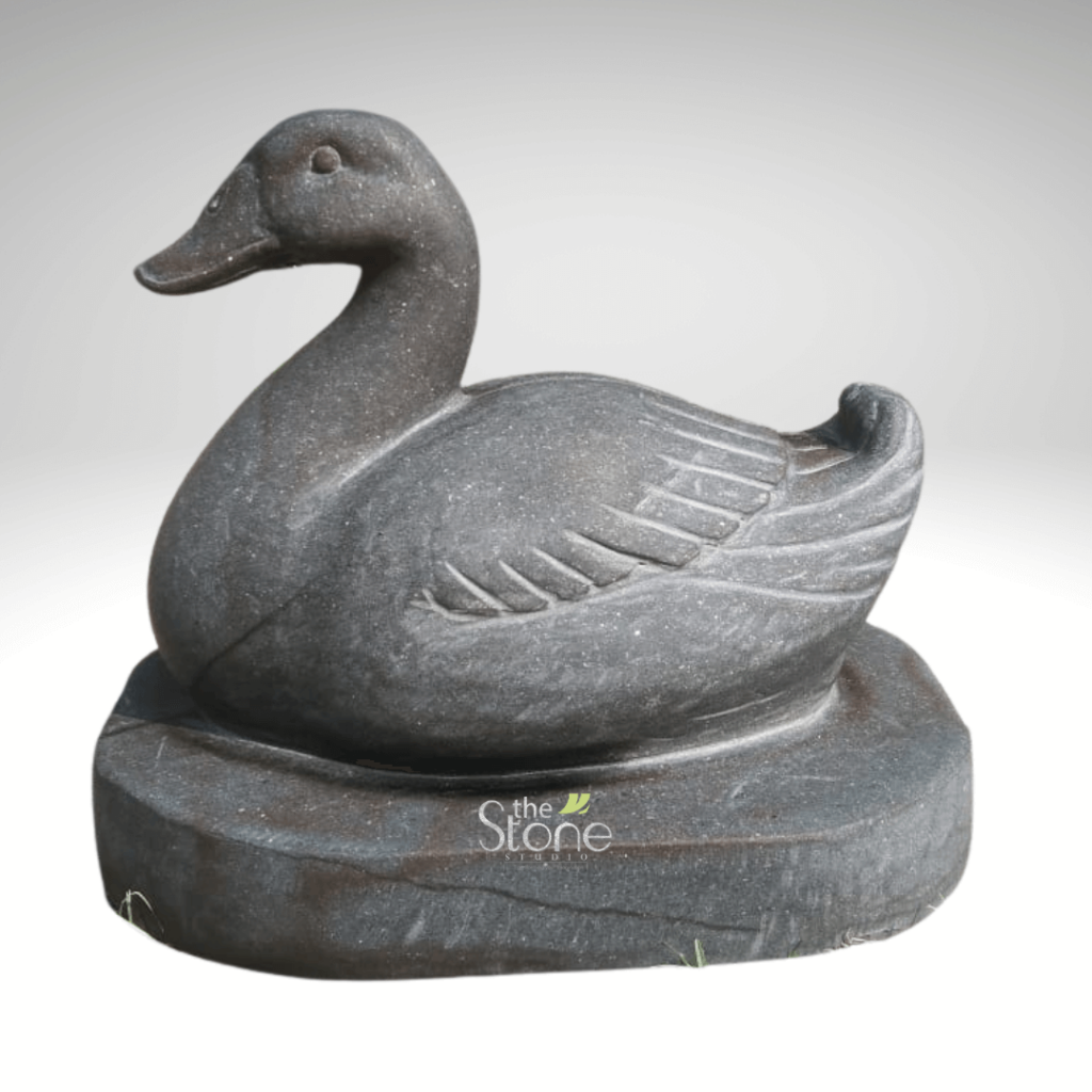 Duck Garden Statue 12": Buy Best Garden Decor - The Stone Studio