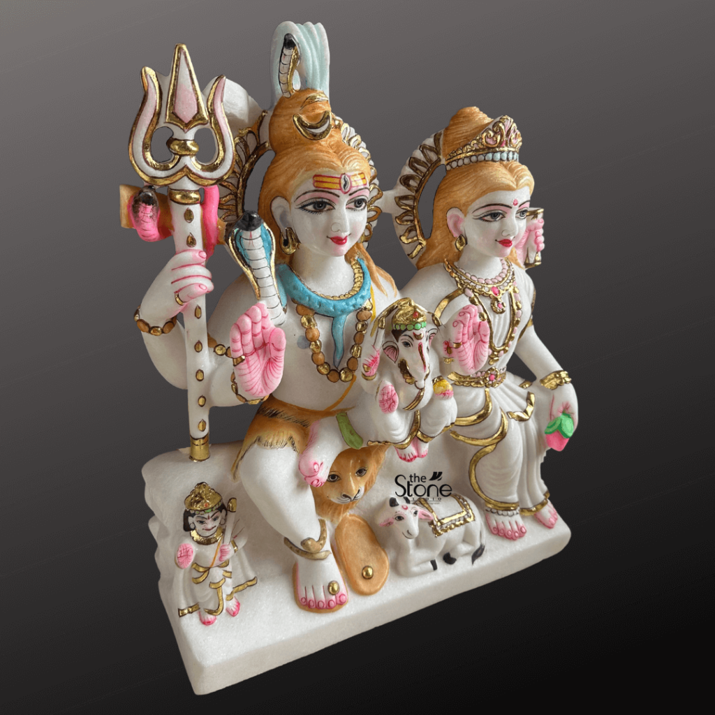 Shiv Parivar Marble Murti 18": Buy Best Idol - The Stone Studio