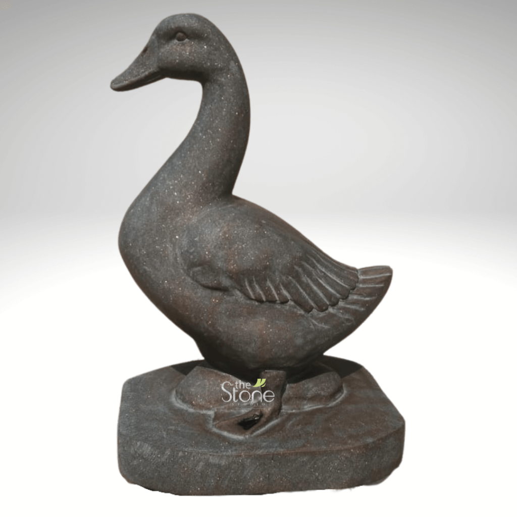 Stone Duck Statue 18": Buy Best Garden Idol - The Stone Studio