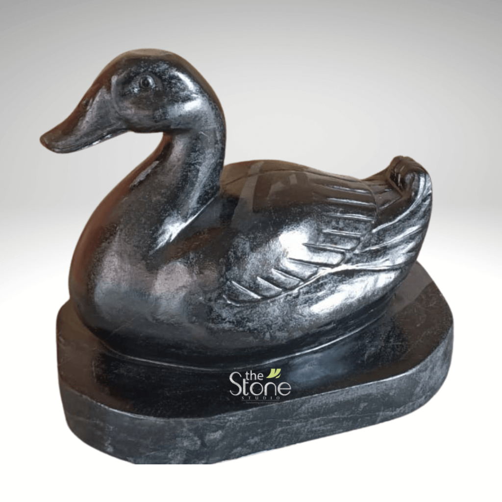 Duck Garden Statue 12": Buy Best Garden Decor - The Stone Studio