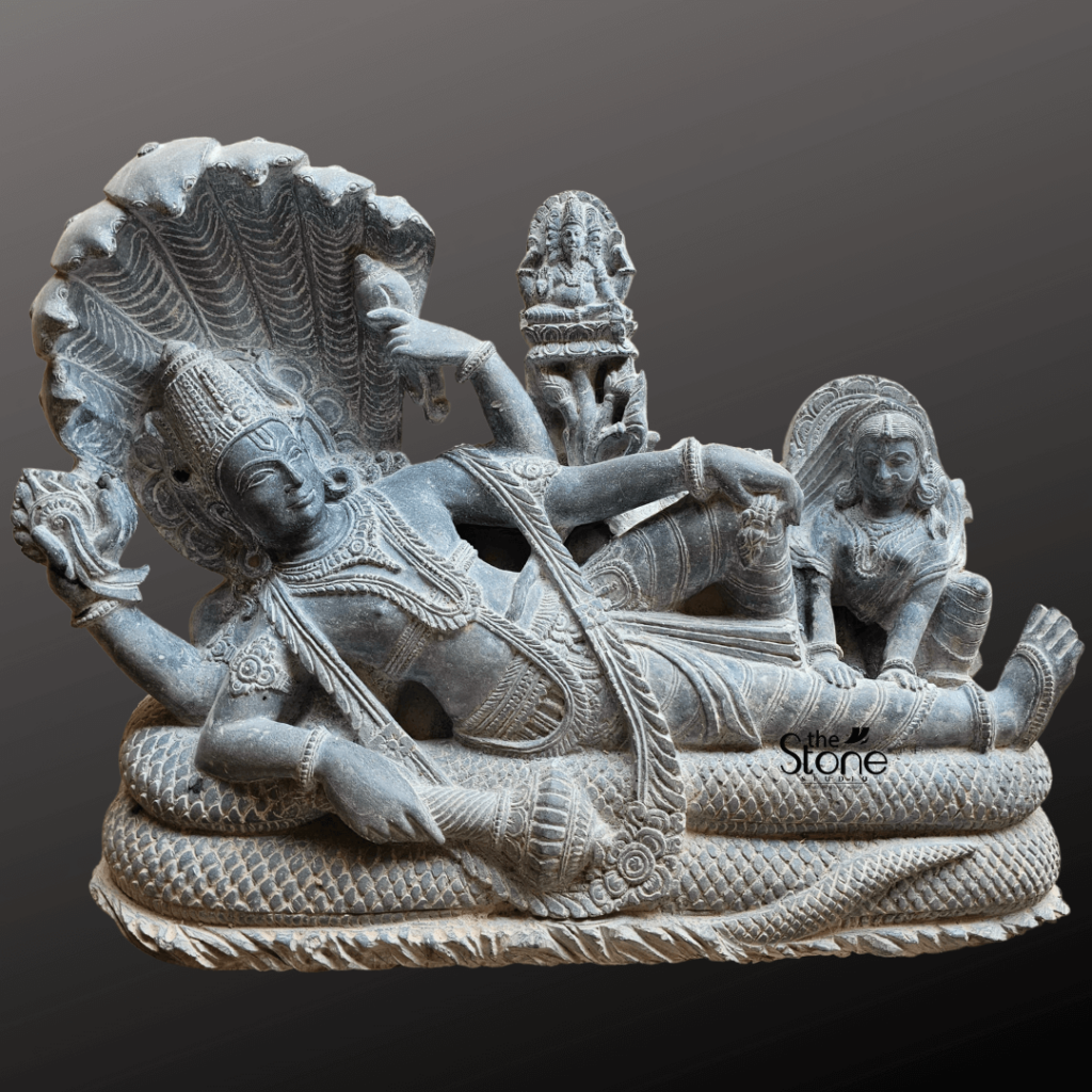 Vishnu Ananthasayanam Statue 3ft: Buy Best - The Stone Studio