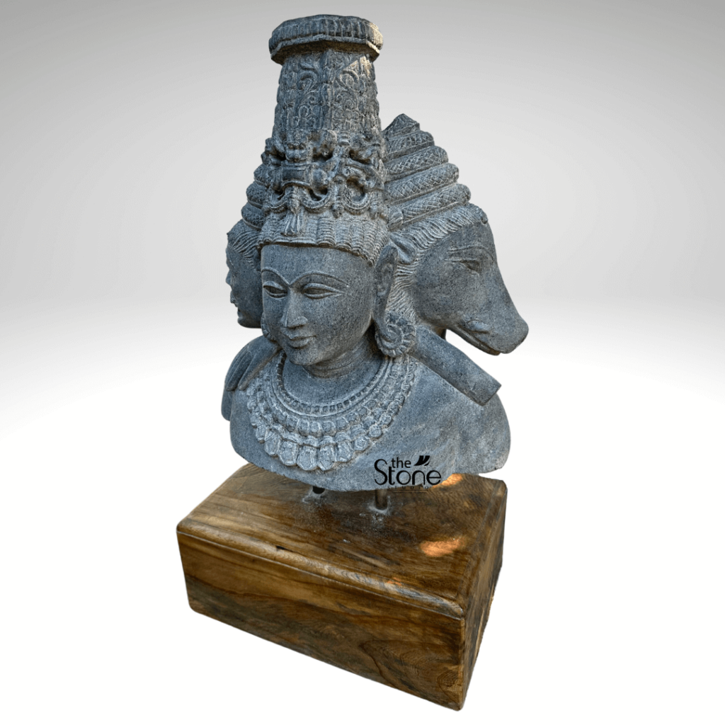 Three Headed Vishnu Statue 30": Buy Best Idol - The Stone Studio