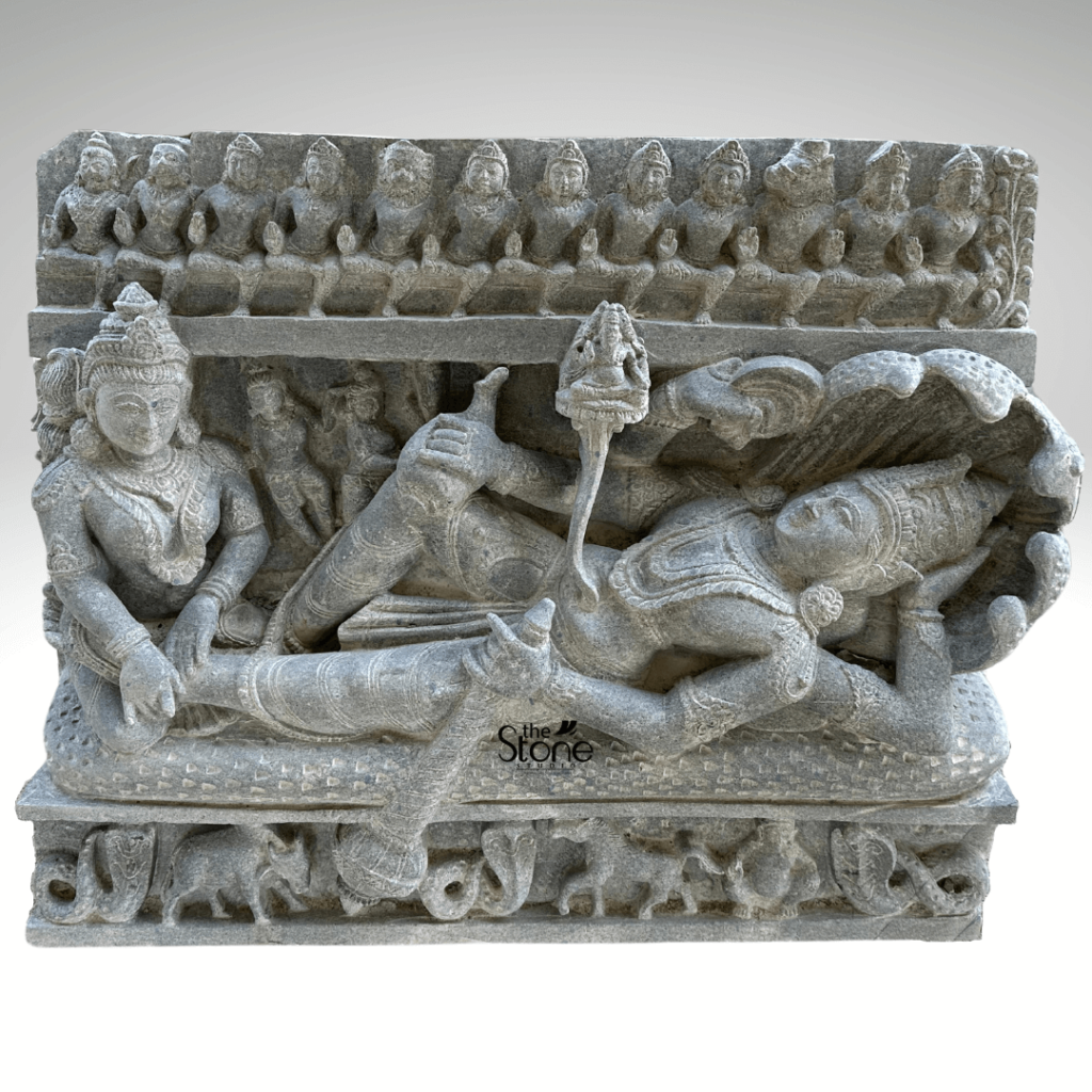 Sleeping Lord Vishnu Statue 2ft: Buy Best - The Stone Studio