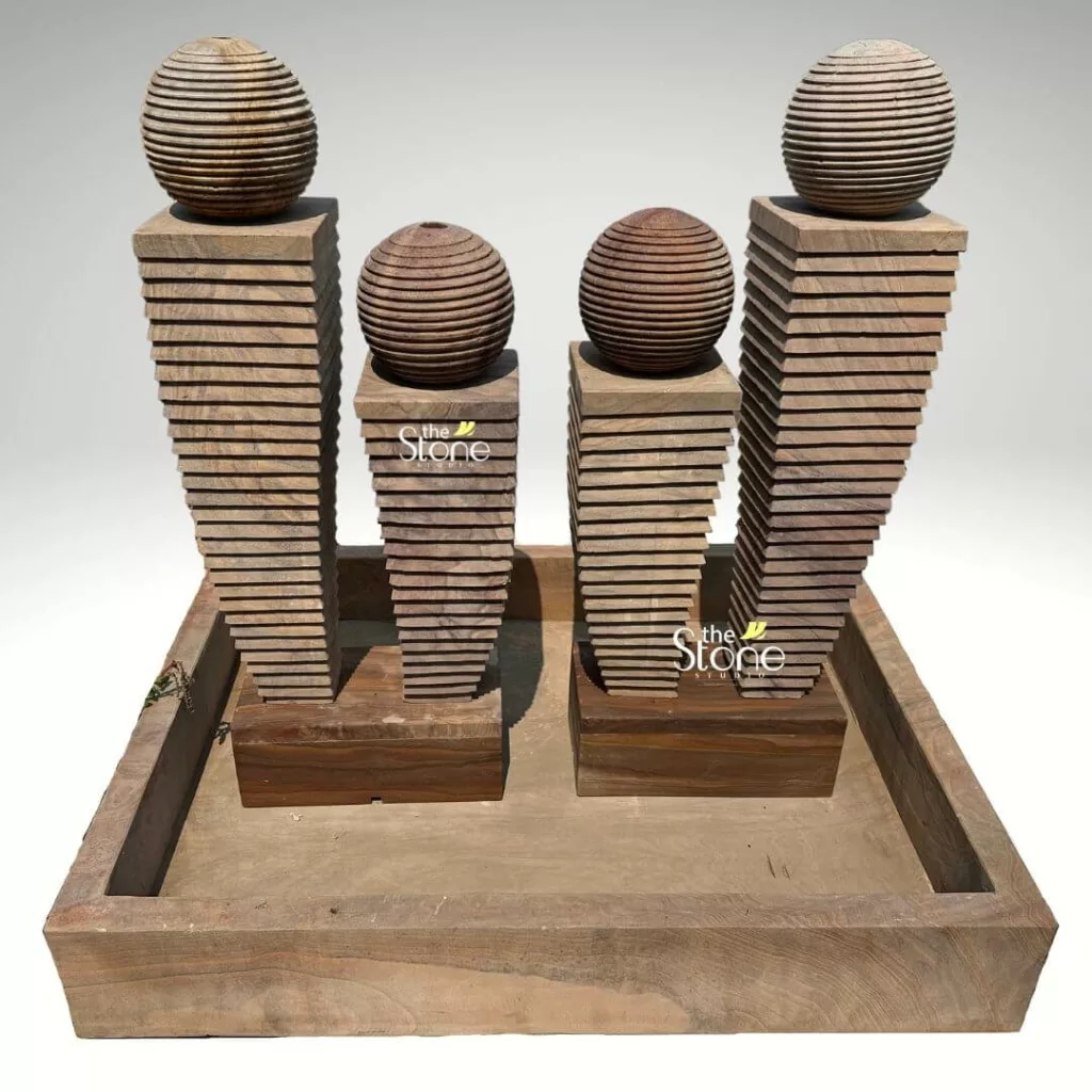 Four Pillar Garden Fountain 4ft: Buy Best - The Stone Studio