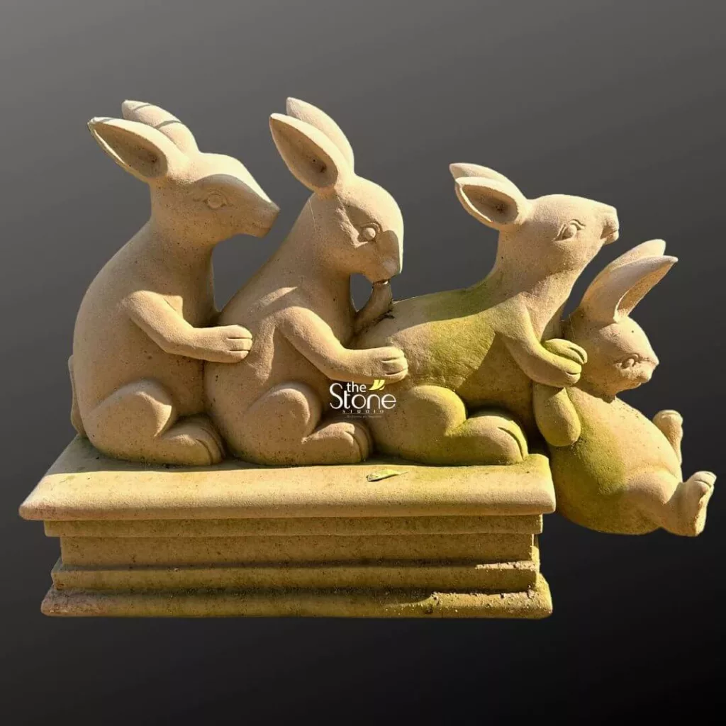 Garden Rabbit Statues 2ft: Buy Best Stone Art - The Stone Studio