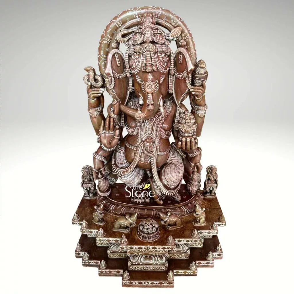 Standing Ganesha Unique Stone Statue 2ft: Buy - The Stone Studio