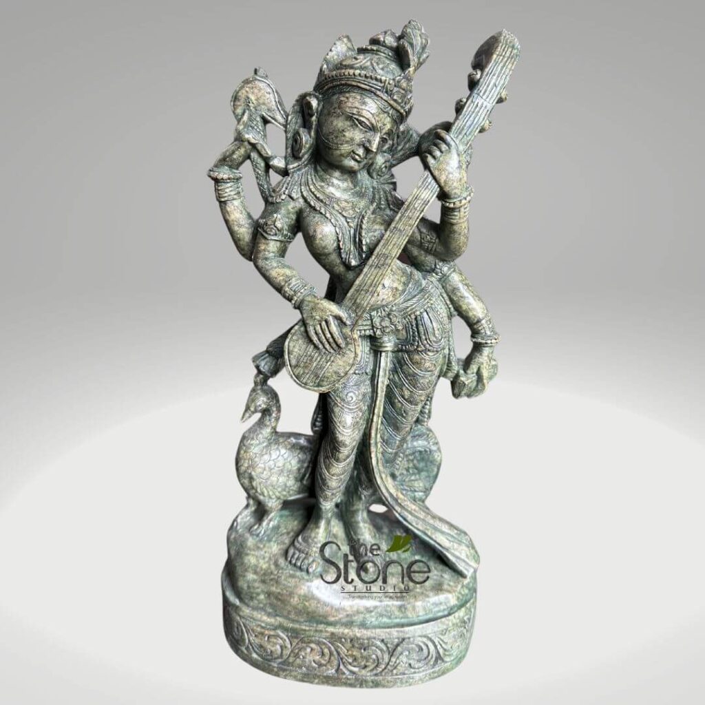 Maa Saraswati Statues: Buy Best Idols - The Stone Studio