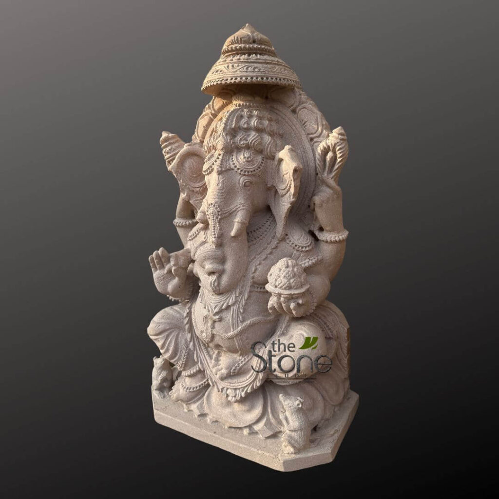 Ganapati Statue 2.5ft: Buy Best Carved Idol - The Stone Studio