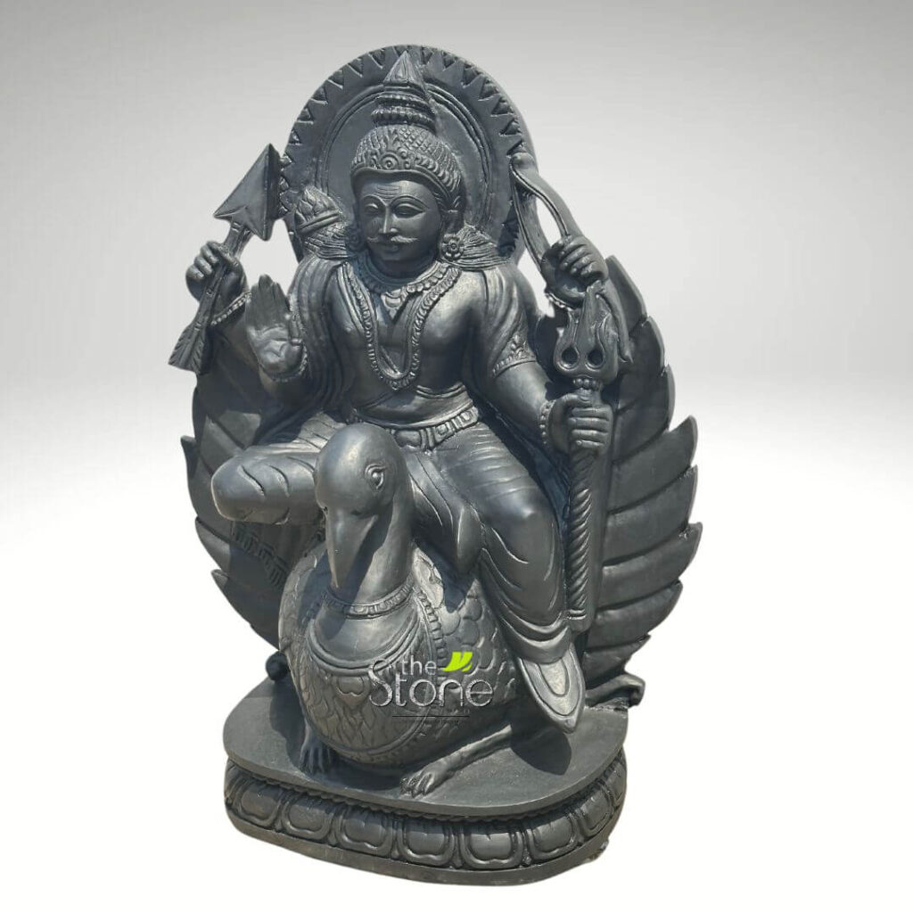 Lord Shani Statue 2ft: Buy Best Carved Idol - The Stone Studio
