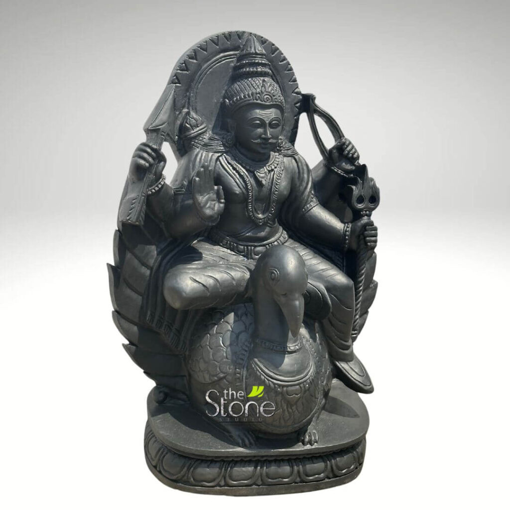 Lord Shani Statue 2ft: Buy Best Carved Idol - The Stone Studio