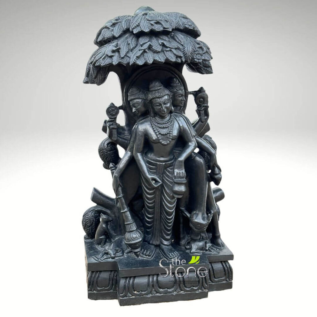 Dattatreya Idol 2.5ft: Buy The Best Sculpture - The Stone Studio