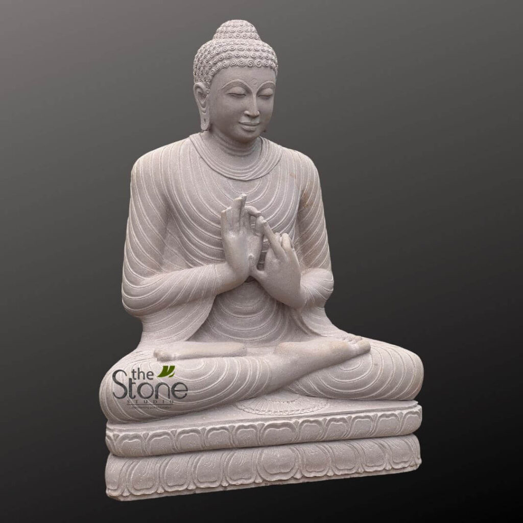 Dharmachakra Buddha Statue 4ft: Buy Best Idol - The Stone Studio