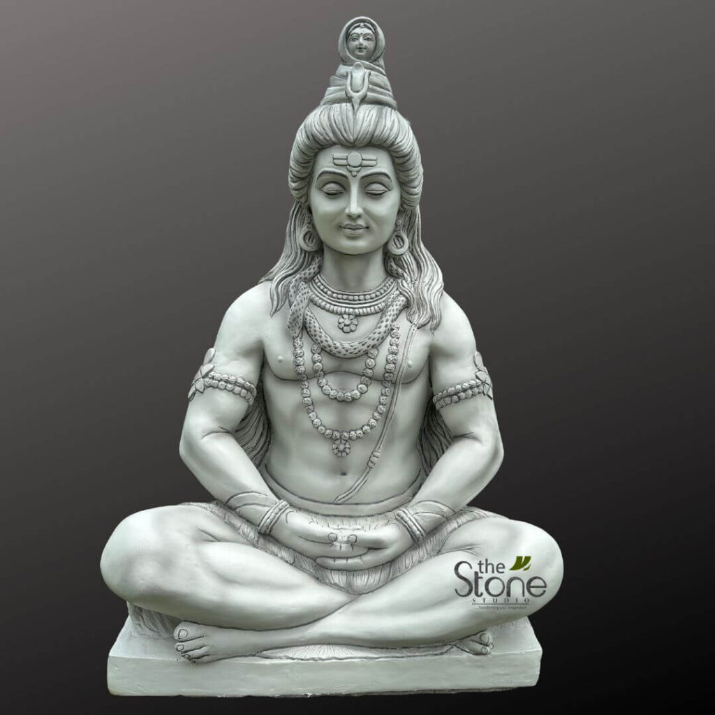 Lord Shiva Statue for Home 3ft:Book Best Idol - The Stone Studio