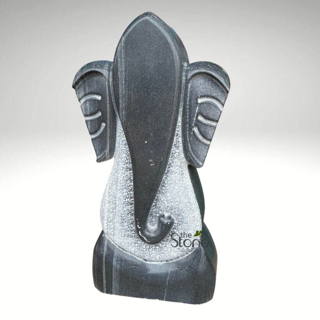 Abstract Ganesha Stone Statue 30": Book Now! - The Stone Studio