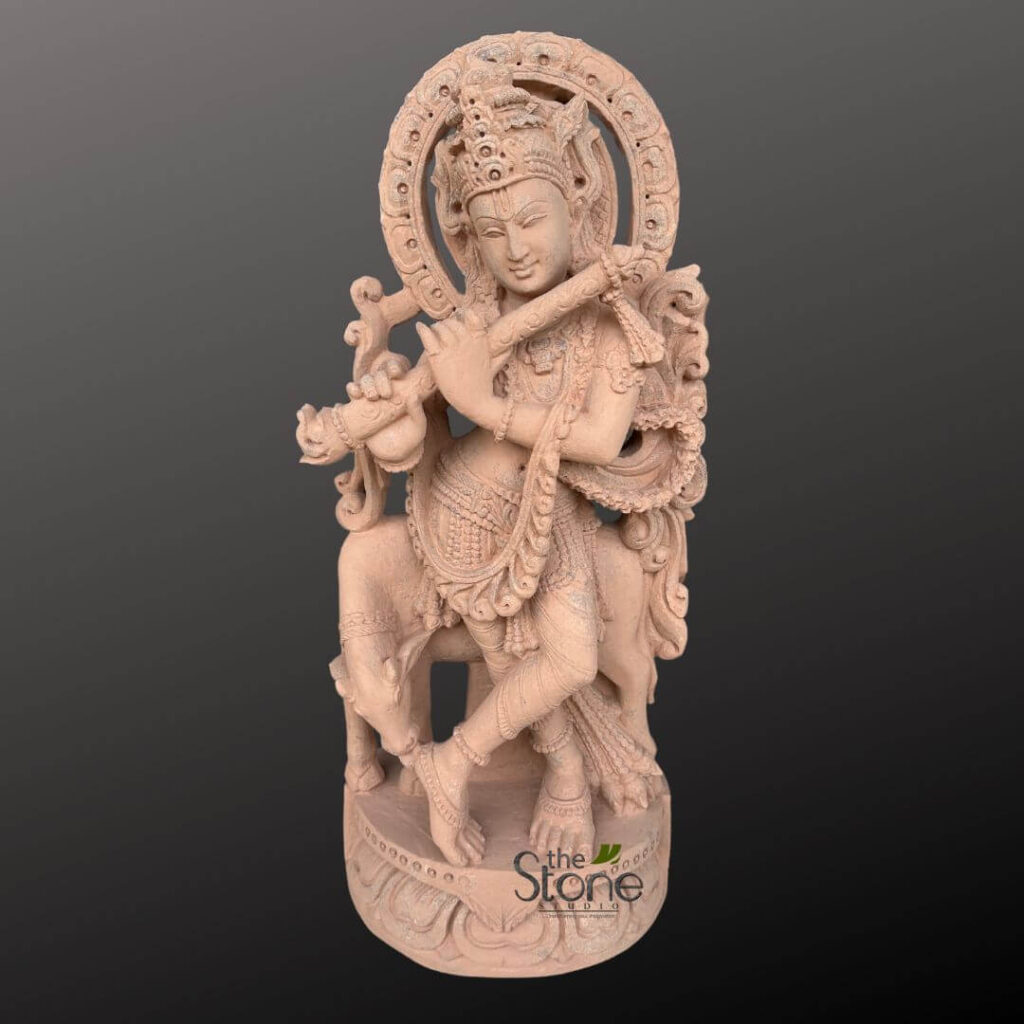 Lord Krishna Sculpture 2.5ft: Book The Best Art - The Stone Studio