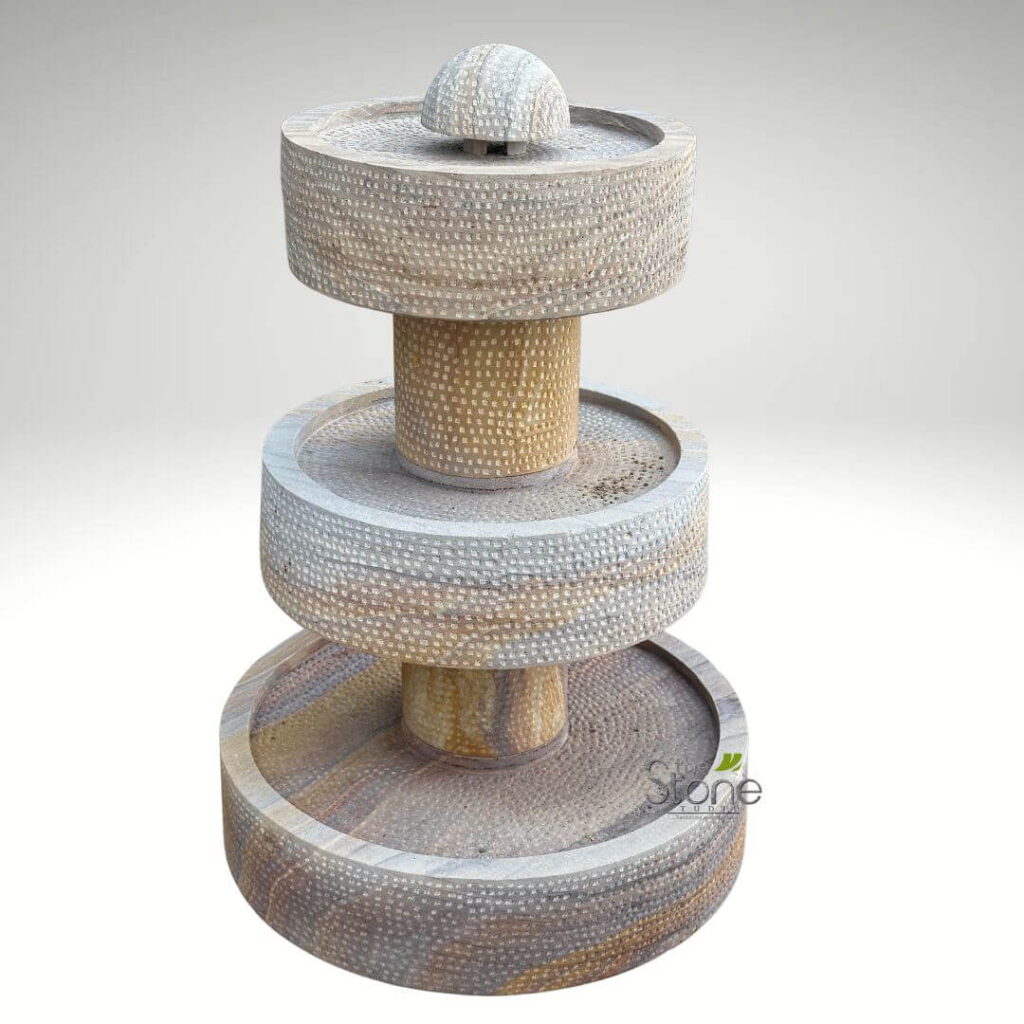 Stone Layer Fountain for Garden 3.5ft: Buy Now! - The Stone Studio
