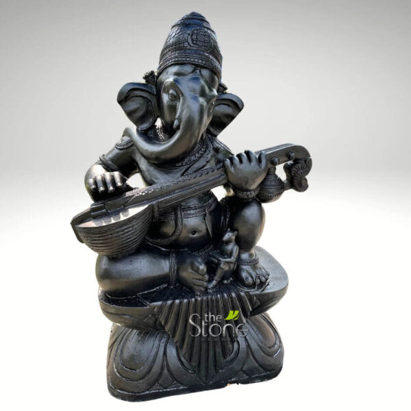 Ganesha Playing Sitar Statue 5ft:Buy Best Art - The Stone Studio