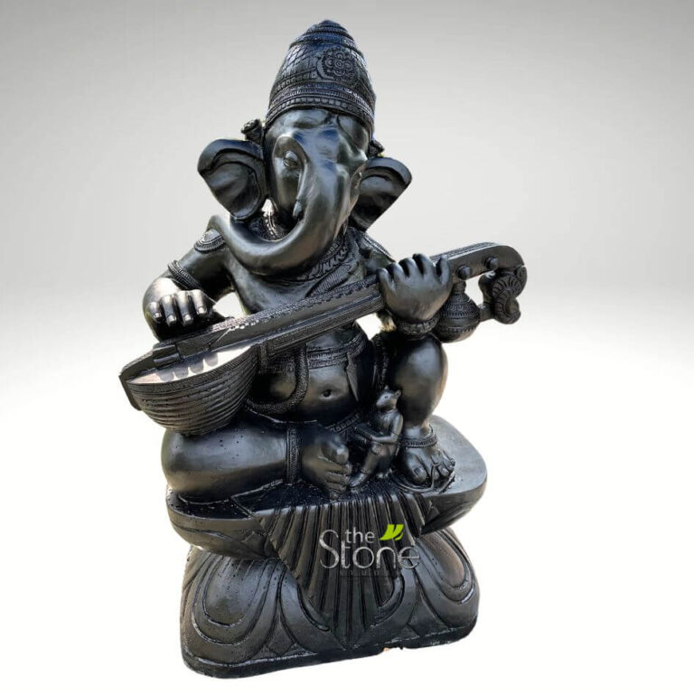 Ganesha Playing Sitar Statue 5ft:Buy Best Art - The Stone Studio
