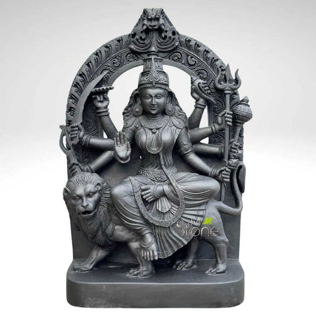 Durga Devi Statue 43": Buy Best Carved Idol - The Stone Studio