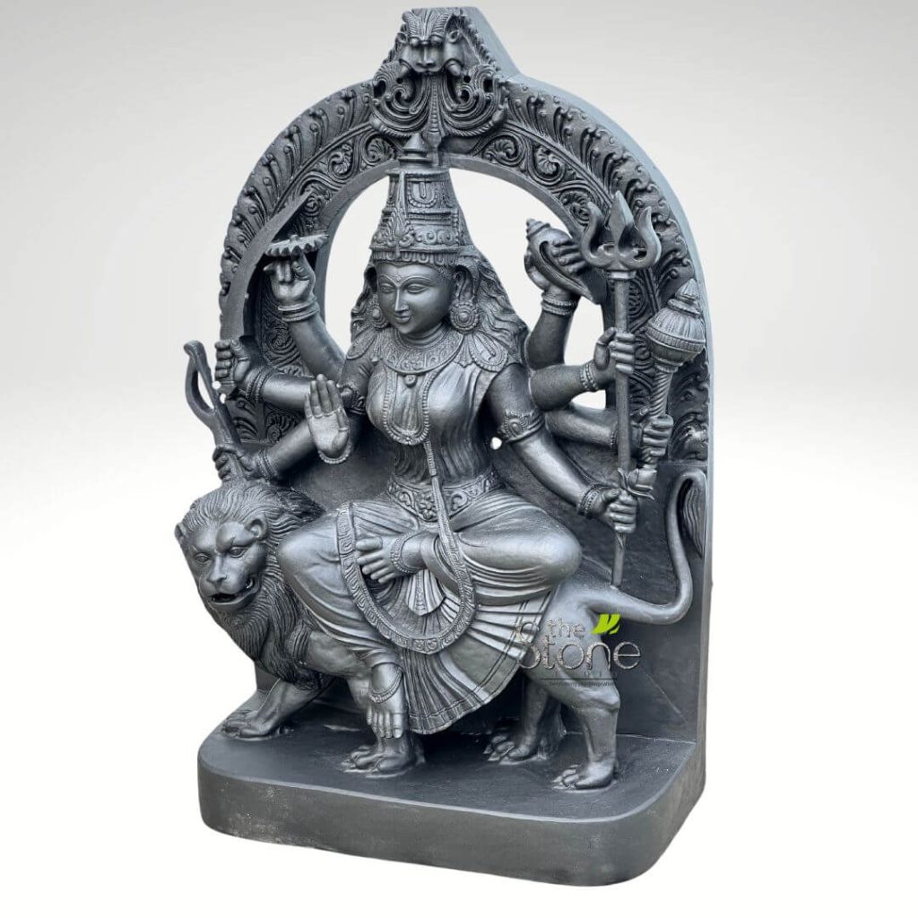 Durga Devi Statue 43": Buy Best Carved Idol - The Stone Studio