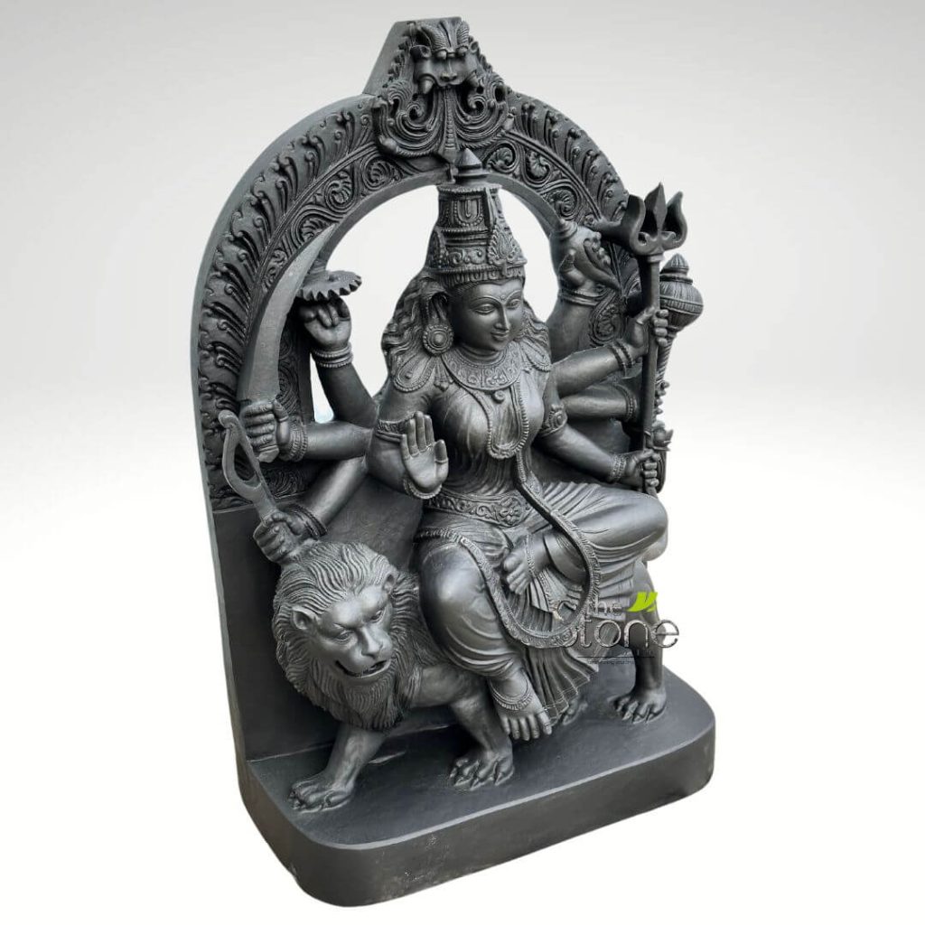 Durga Devi Statue 43": Buy Best Carved Idol - The Stone Studio