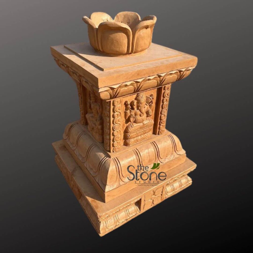 Tulsi Planter 45": Buy Best Tulsi Stone Pot - The Stone Studio