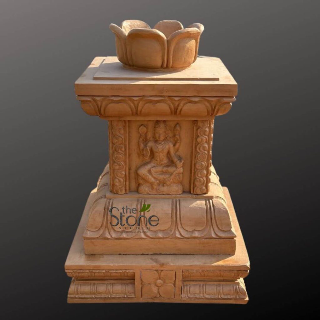 Tulsi Planter 45": Buy Best Tulsi Stone Pot - The Stone Studio