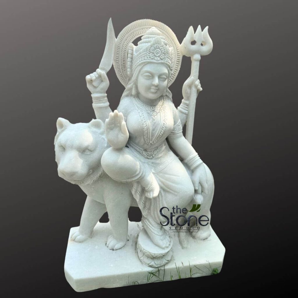 Durga Maa Marble Murti 2.5ft: Buy Best Idol - The Stone Studio