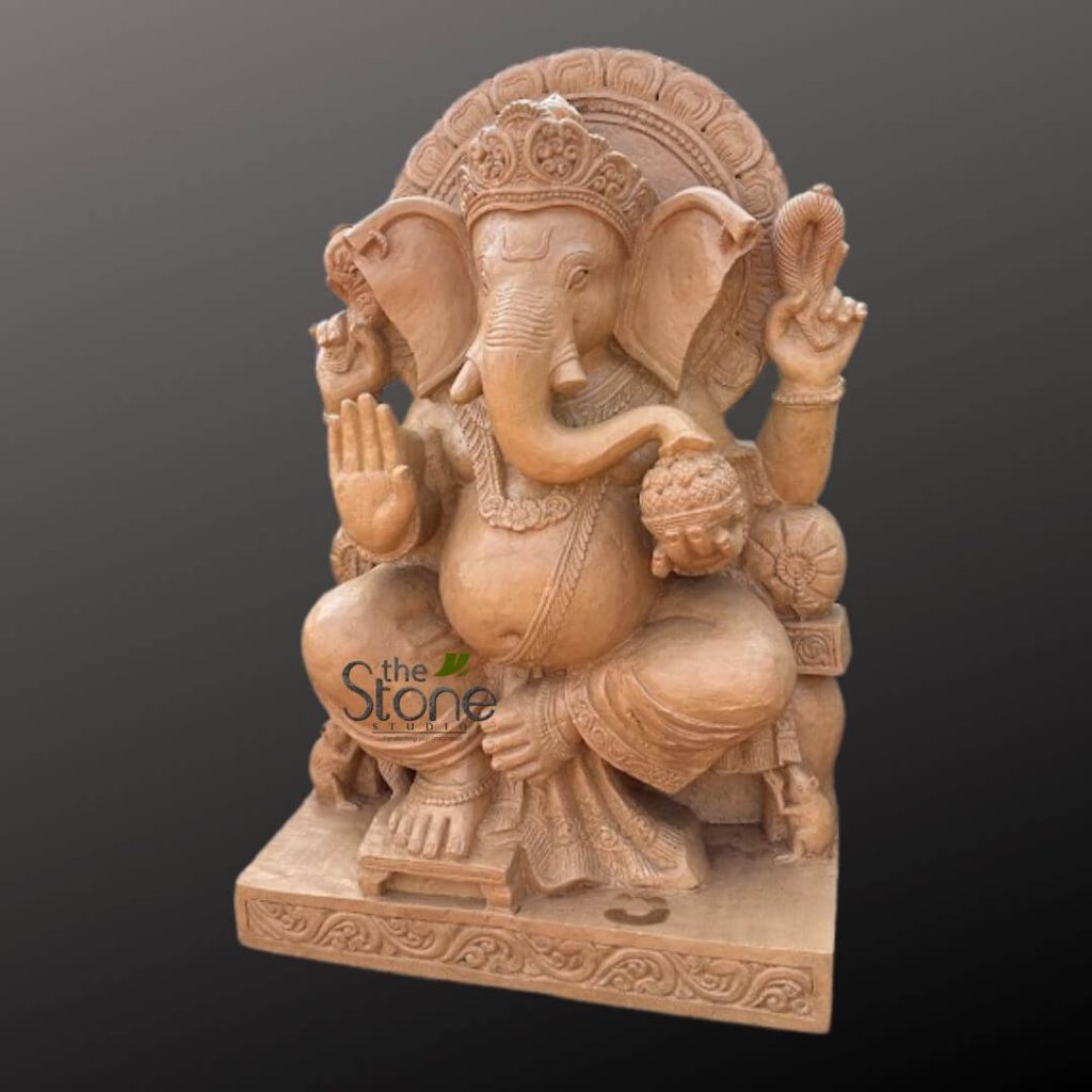 Ganpati Idol 3ft: Buy Best Statue For Home - The Stone Studio
