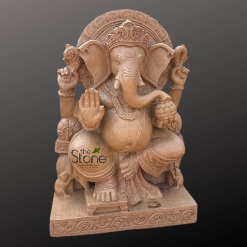 Ganpati Idol 3ft: Buy Best Statue For Home - The Stone Studio