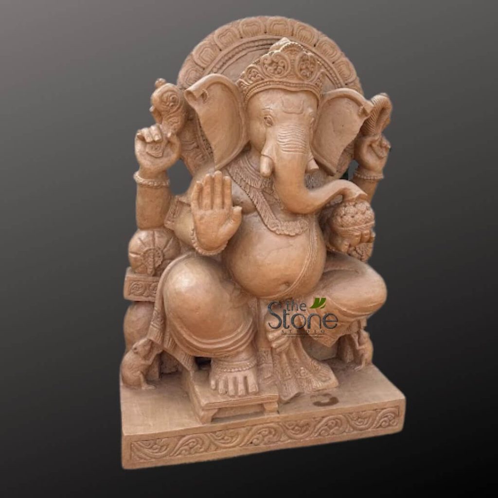 Ganpati Idol 3ft: Buy Best Statue For Home - The Stone Studio