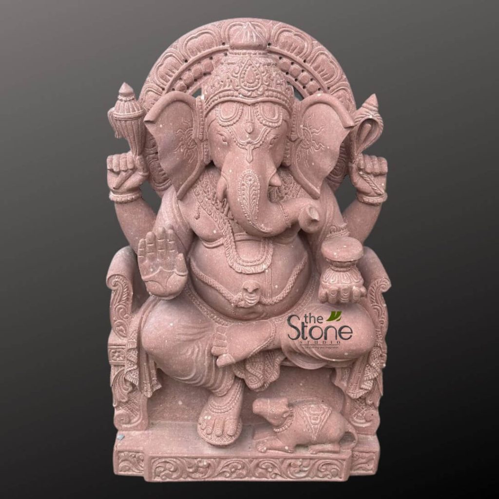 Ganesh Outdoor Garden Sculpture 2ft:Buy Best! - The Stone Studio