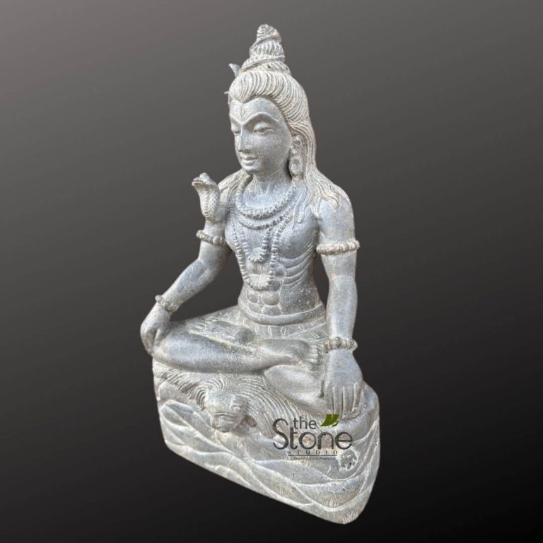 1 feet Shiva Stone Statue: Buy Best Now - The Stone Studio