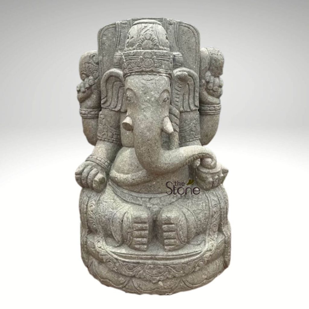 Stone Balinese Ganesh Statue 4ft: Buy Best - The Stone Studio