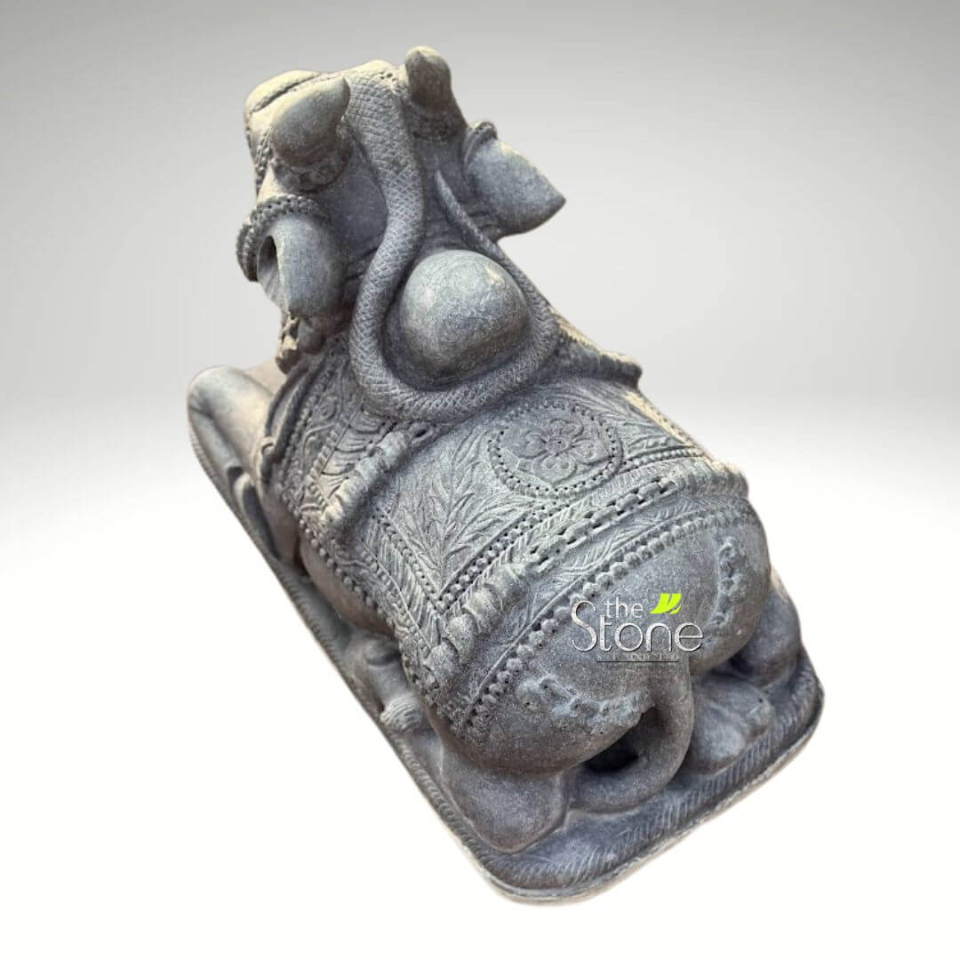 Stone Nandi Idol 2ft: Buy Best Art for Home - The Stone Studio