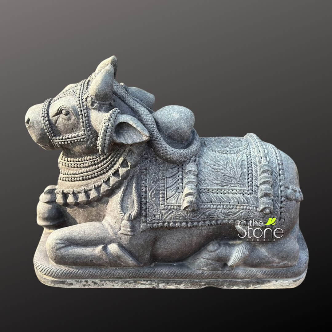 Stone Nandi Idol 2ft: Buy Best Art for Home - The Stone Studio