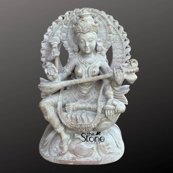 Small Saraswati Statue Archives - The Stone Studio