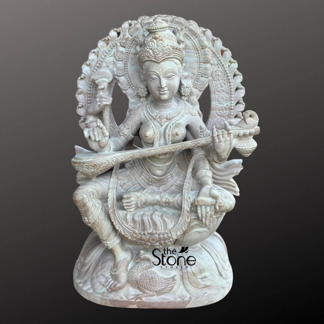 Small Saraswati Statue Archives - The Stone Studio