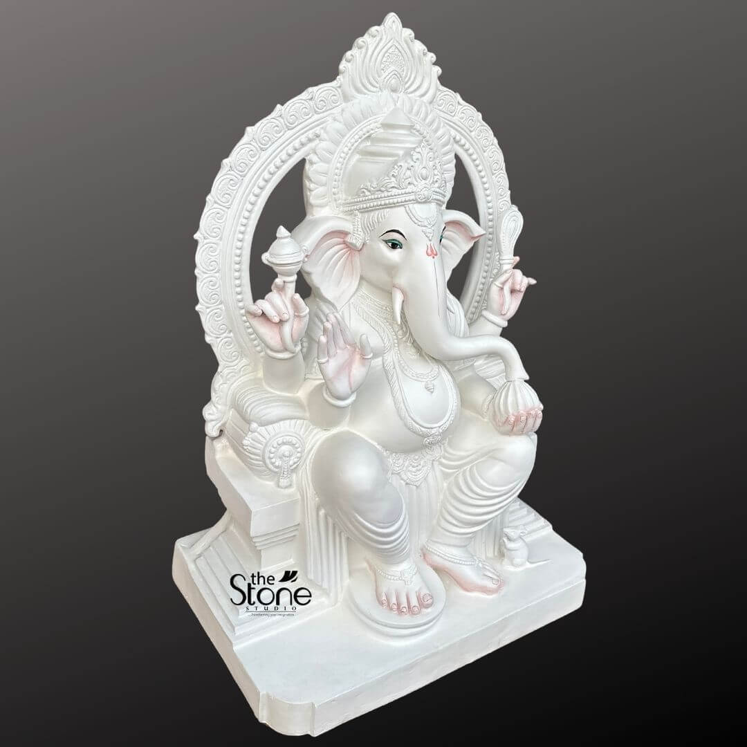 Lord Ganesha Fibre Statue 3 Feet : Buy Best Idol - The Stone Studio