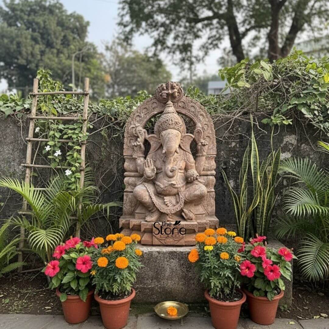 Buy Best Ganesha Sculpture for Garden 5 Feet - The Stone Studio